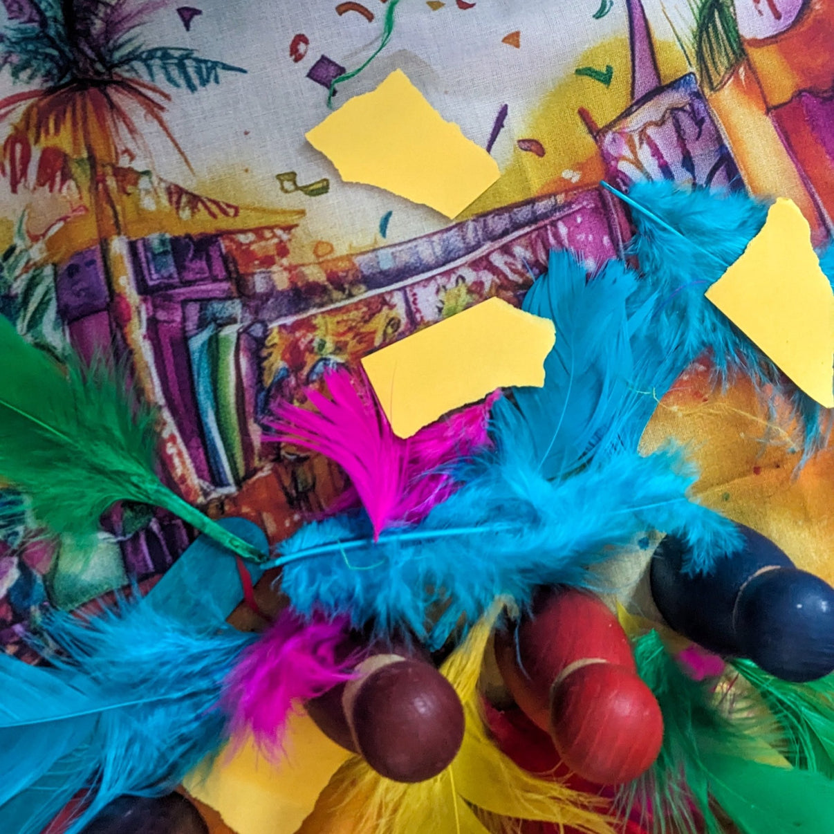 Carnival Rhythms Story Scarf: A Caribbean Gift for Kids – Storytime Scarves